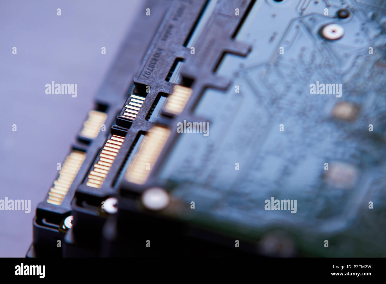 Hard Drive board and connection Stock Photo - Alamy