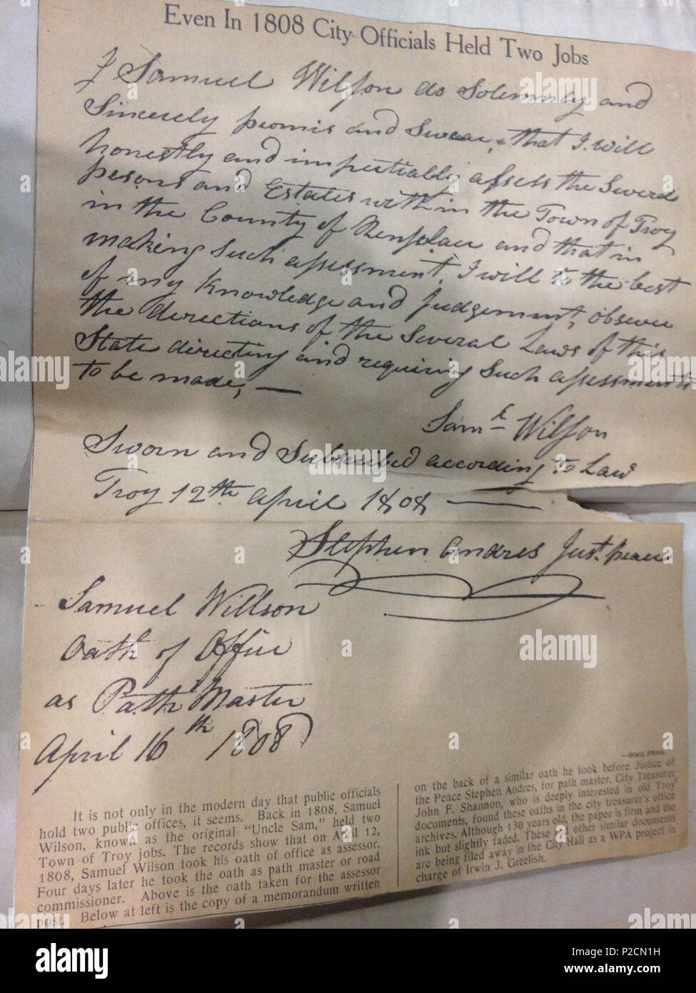 Samuel wilson hi-res stock photography and images - Alamy