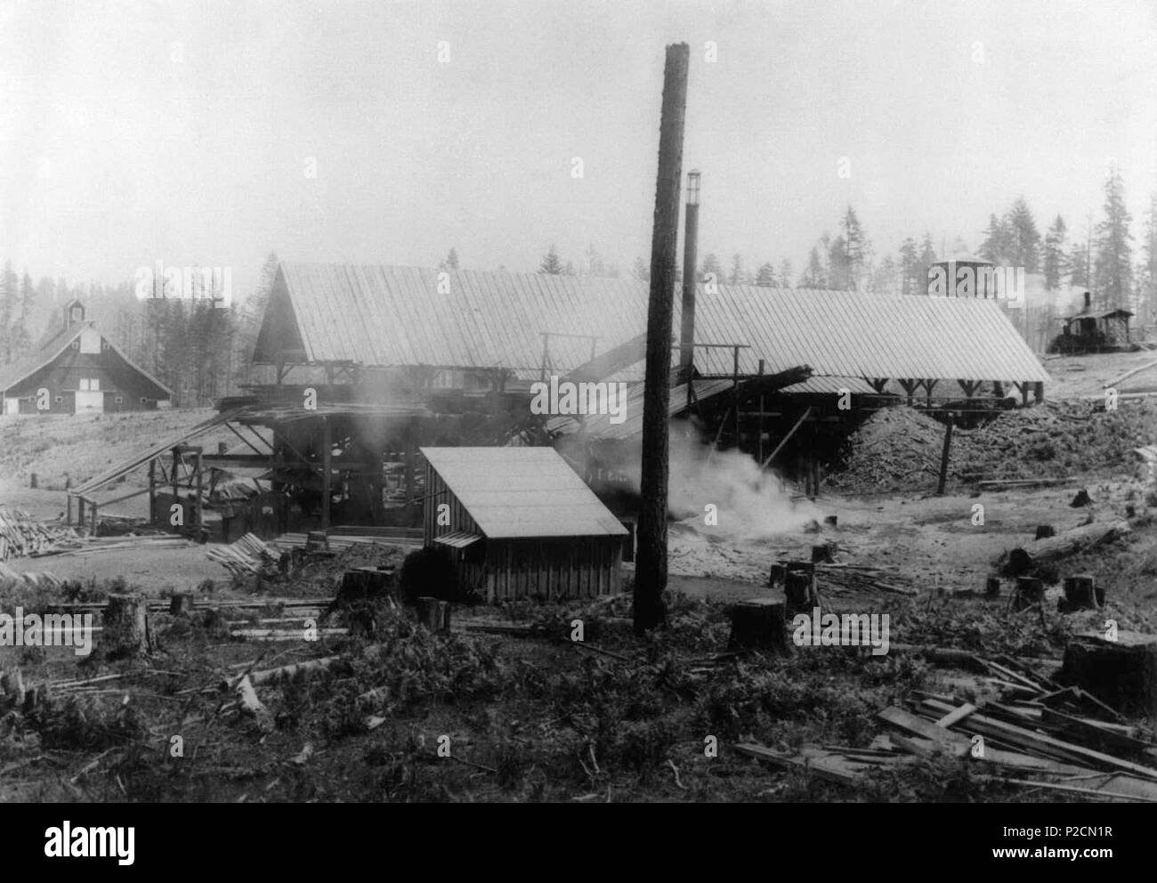 Early oregon workers Black and White Stock Photos & Images - Alamy