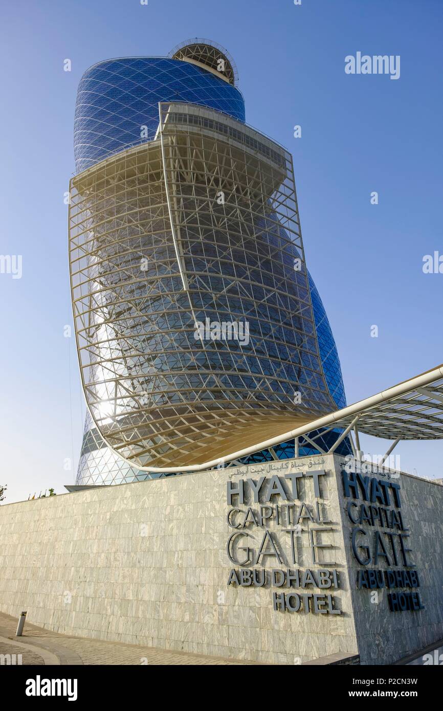 Capital gate tower abu dhabi hi-res stock photography and images - Alamy