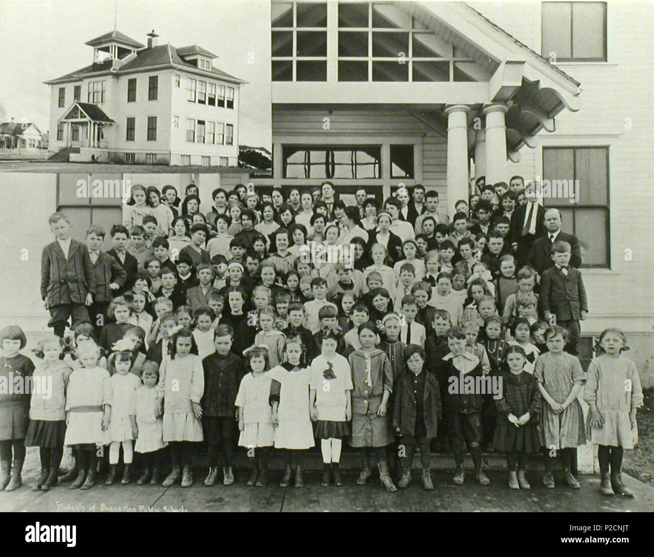 . English: Beaverton School (student body and building). Historical ...