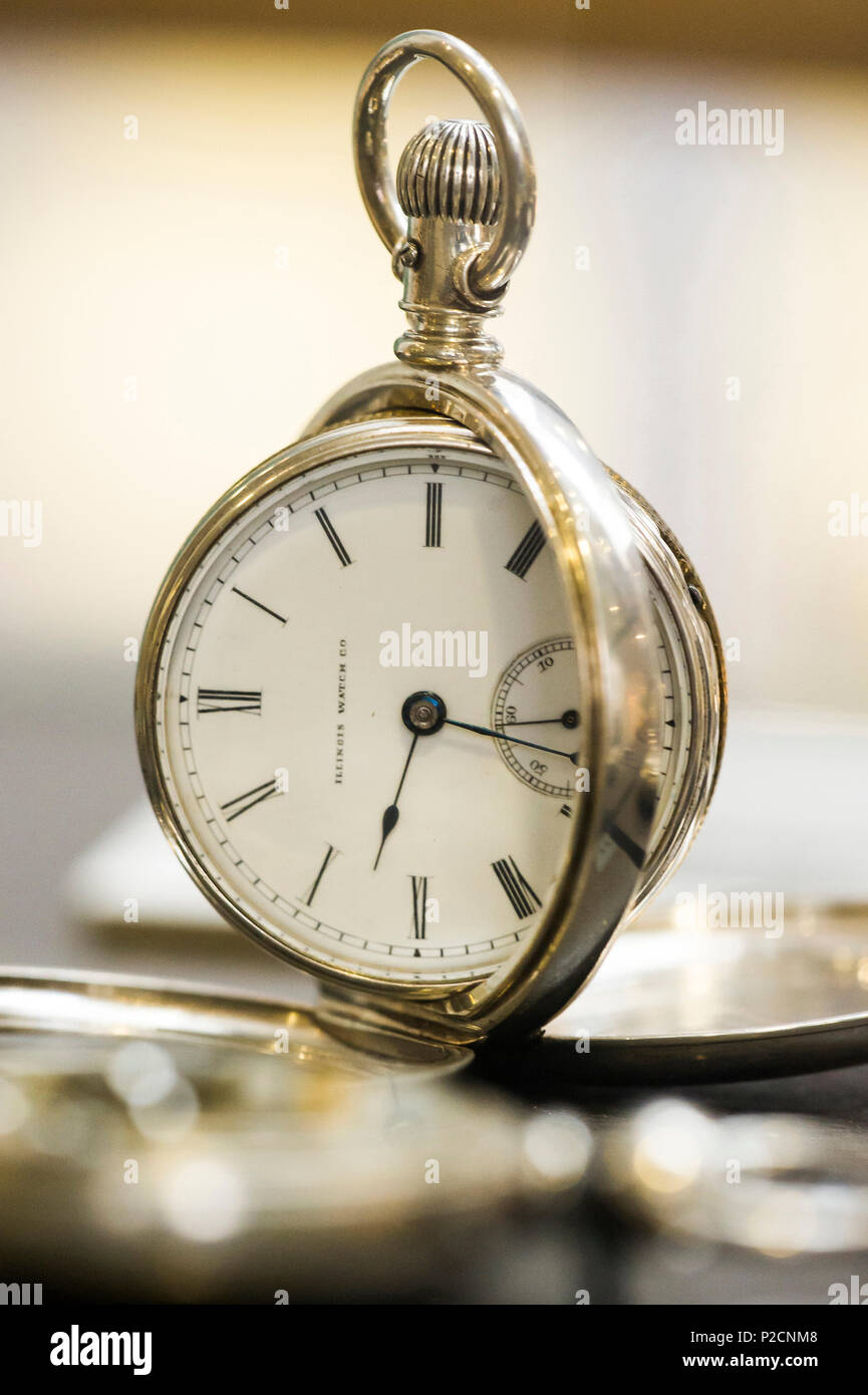 antique clock, clock museum, Furtwangen, Black Forest, Baden ...