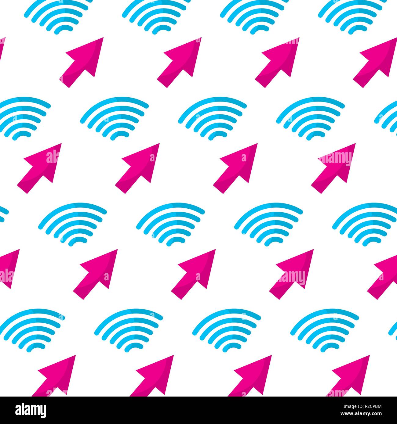 digital wifi connection and arrow background Stock Vector Image & Art ...