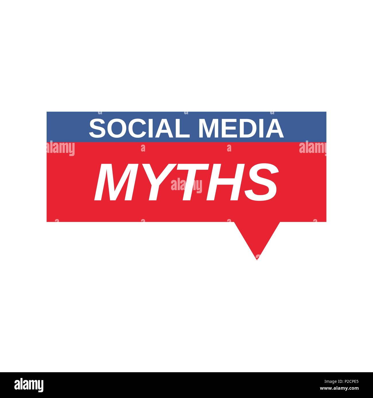 Social Media Myths sign. Vector Illustration Stock Vector Image & Art ...