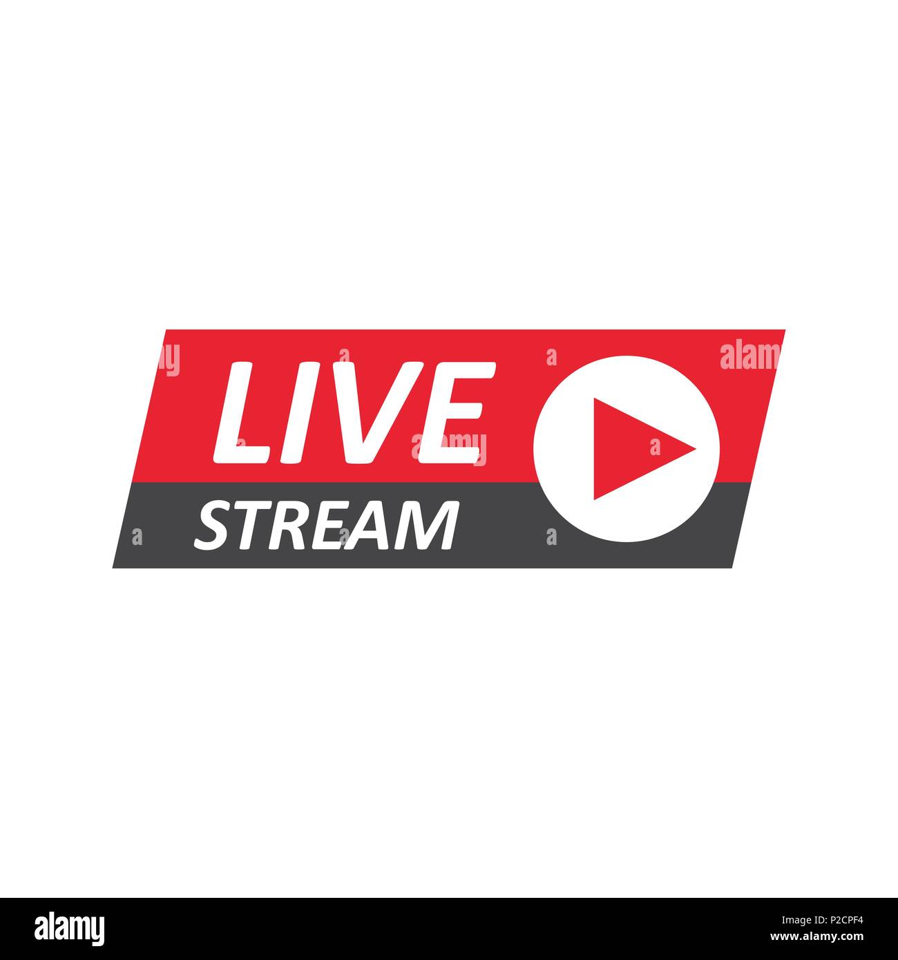 Live Stream sign, emblem, logo. Vector Illustration Stock Vector Image ...