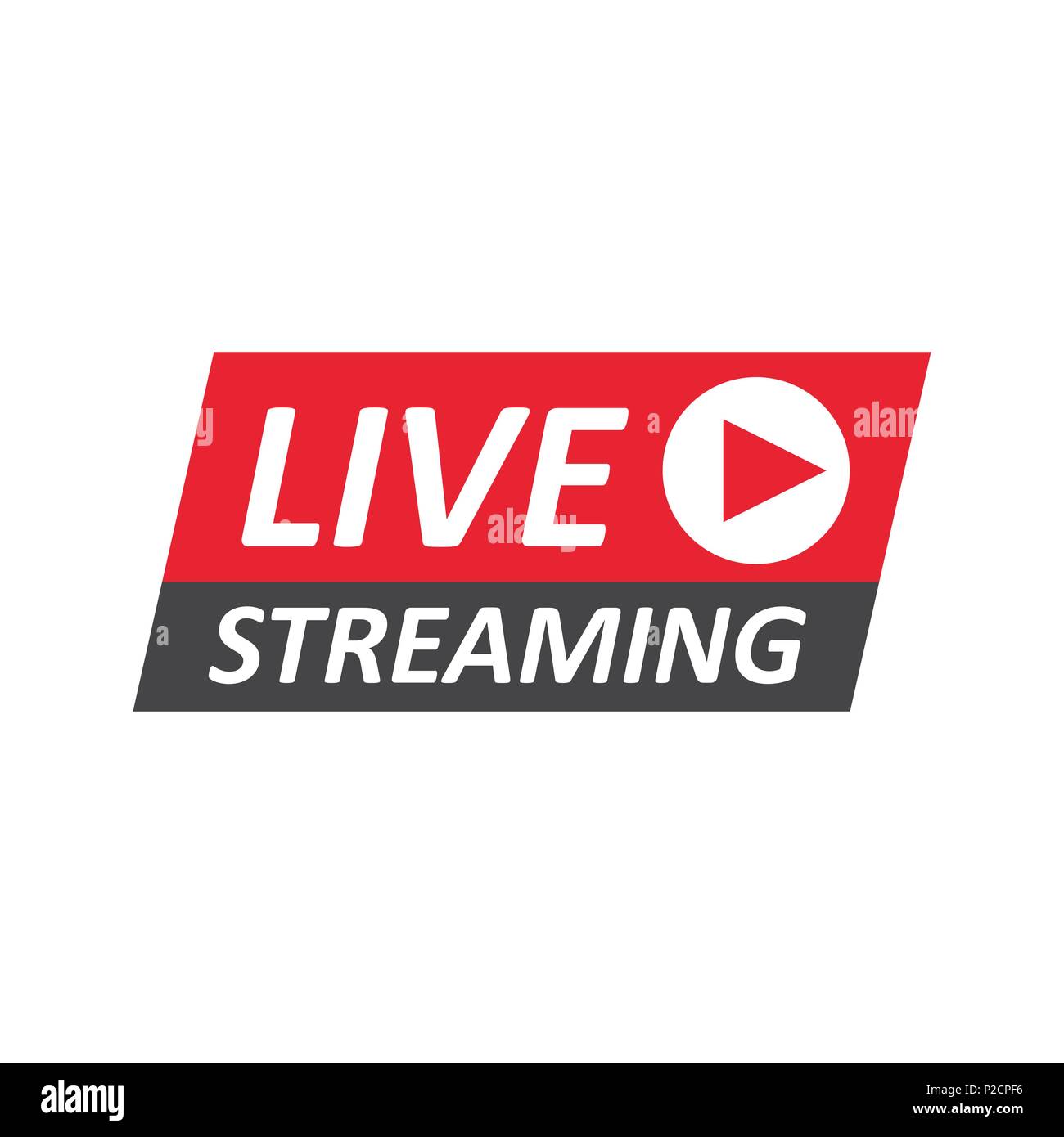 Live Stream sign, emblem, logo. Vector Illustration Stock Vector Image ...