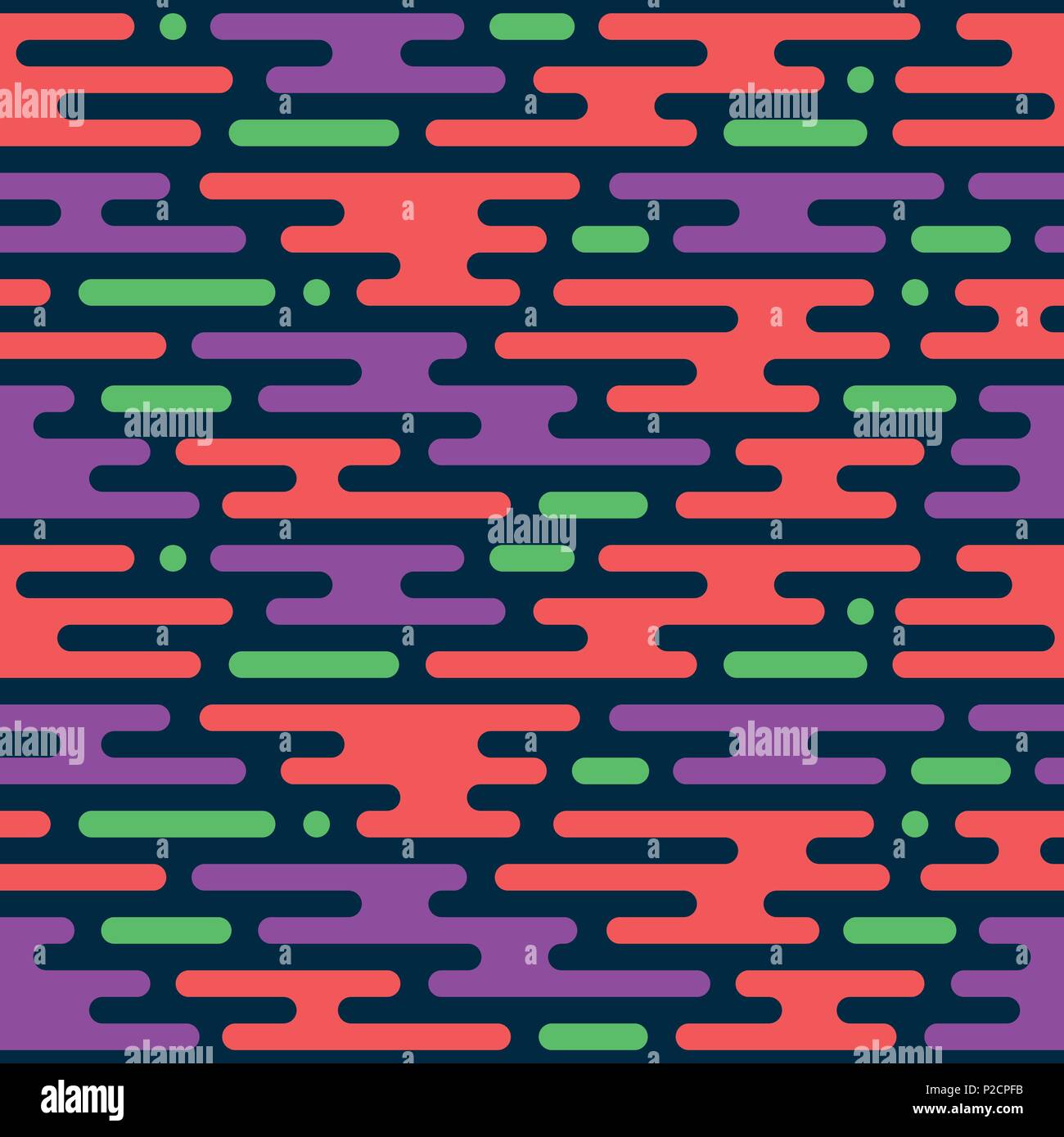 Flat style smoke seamless pattern. Vector Illustration Stock Vector ...