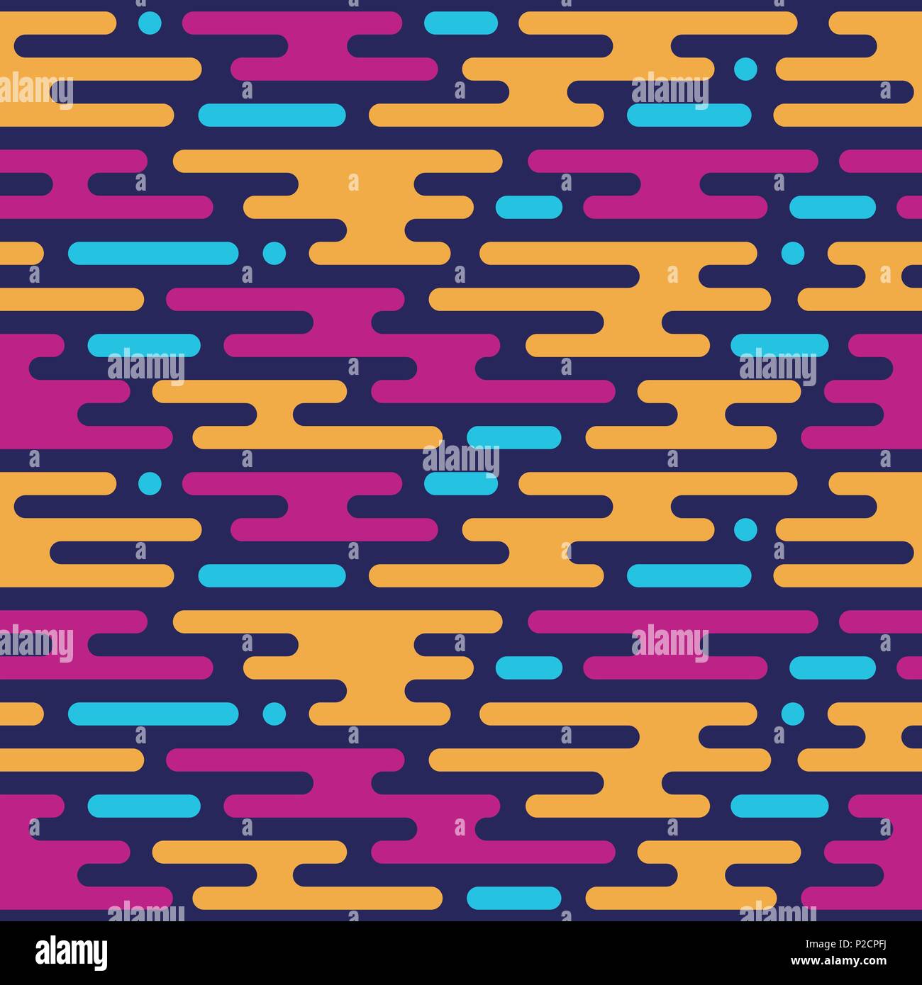 Flat style smoke seamless pattern. Vector Illustration Stock Vector ...