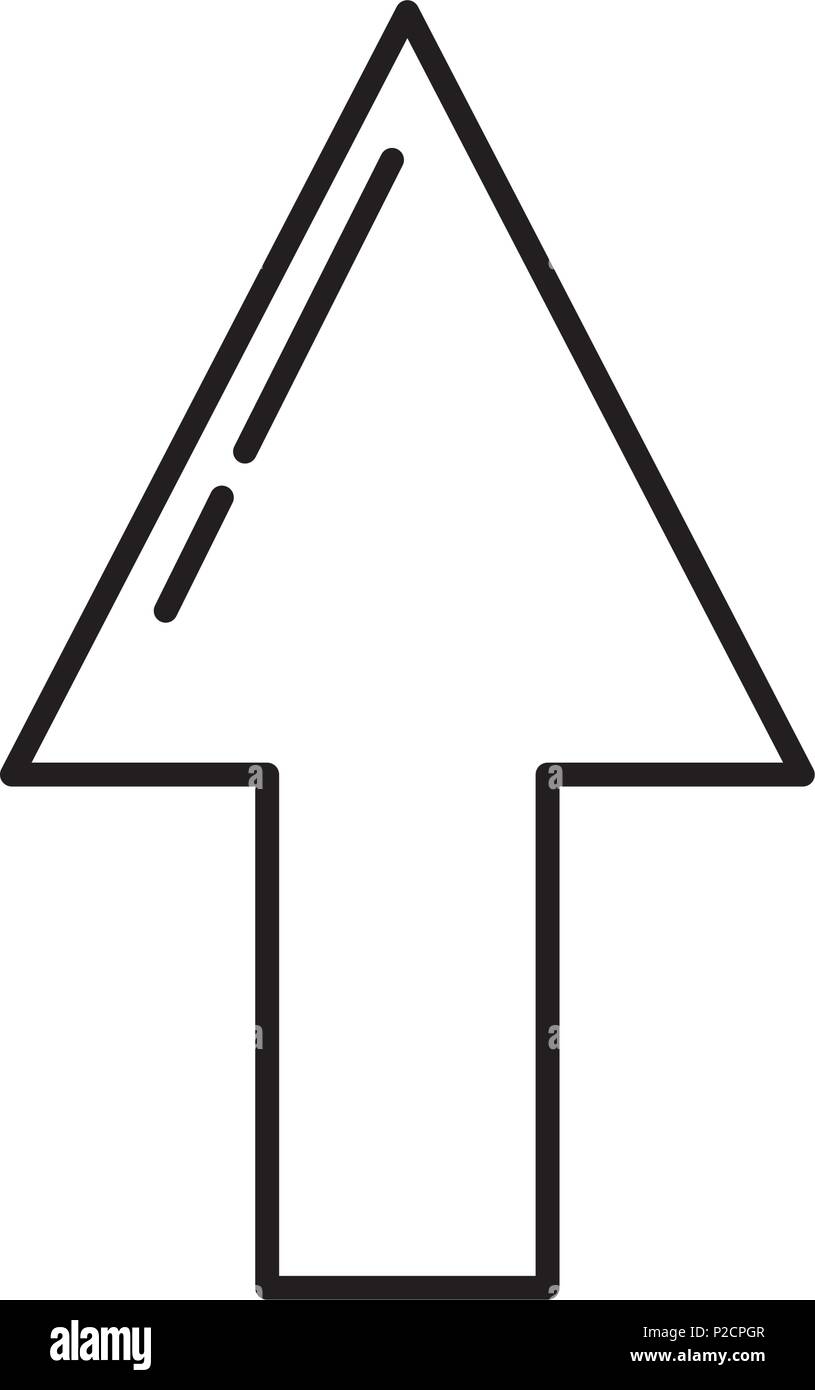 line up arrow sign direction icon Stock Vector Image & Art - Alamy