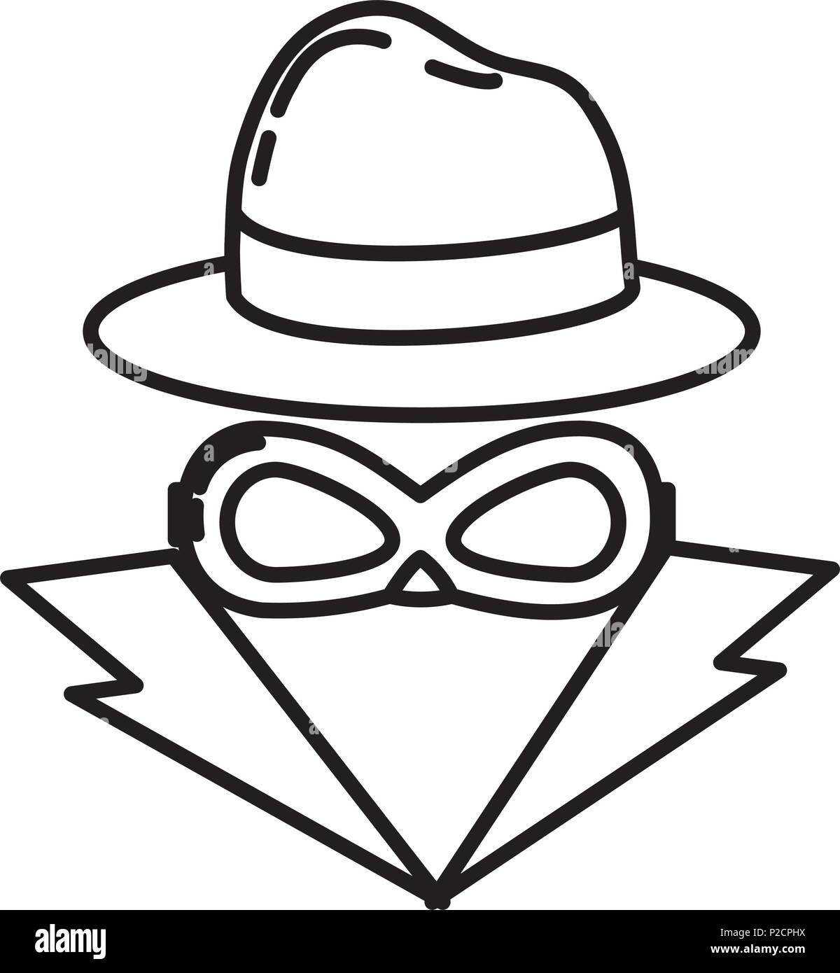 Hat thief Stock Vector Images - Alamy