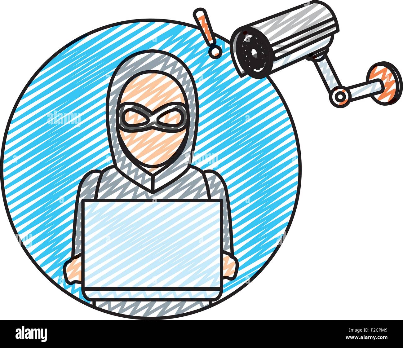 Camera surveillance hacker Stock Vector Images - Alamy