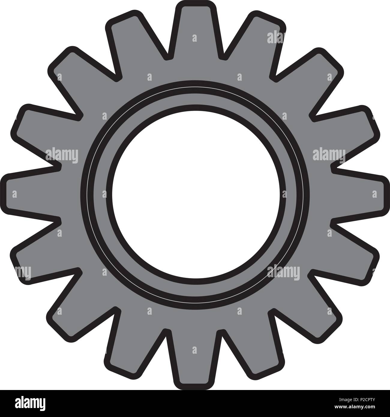 color industry gear engineering machinery process Stock Vector Image ...