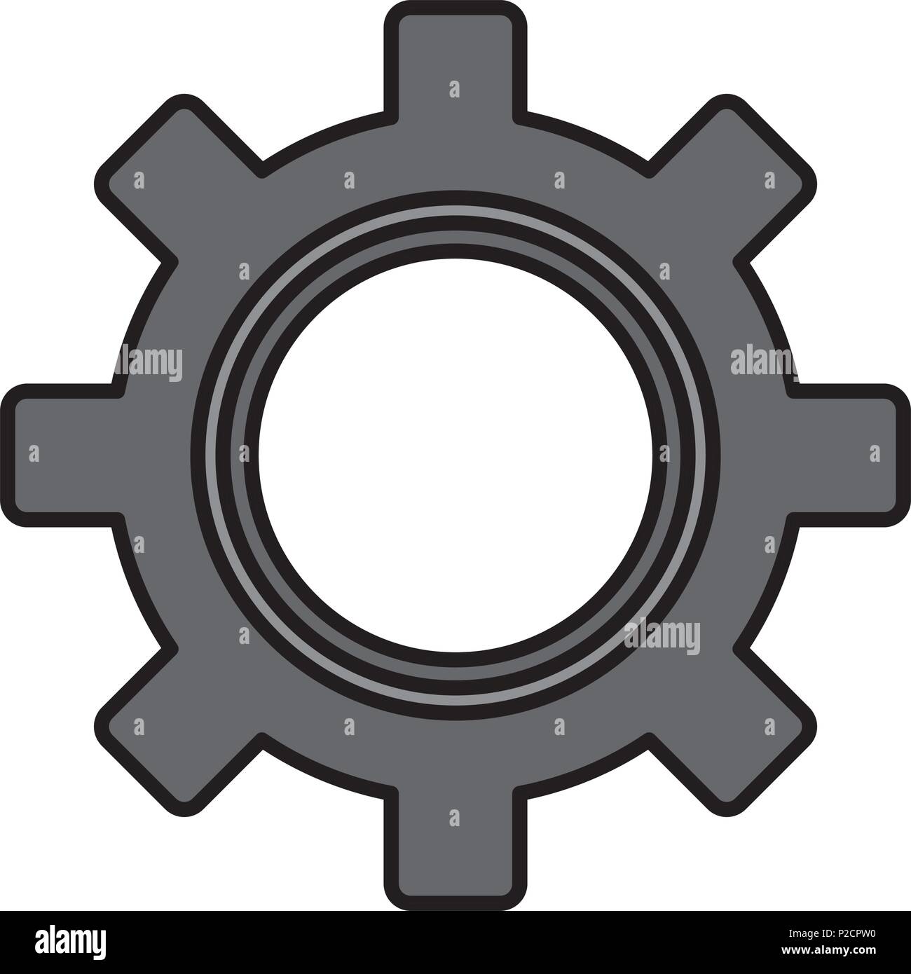 color engineering gear technical industry process Stock Vector Image ...