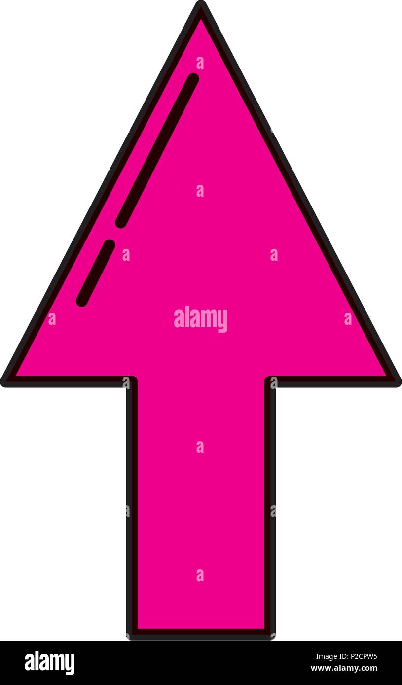 color up arrow sign direction icon Stock Vector Image & Art - Alamy