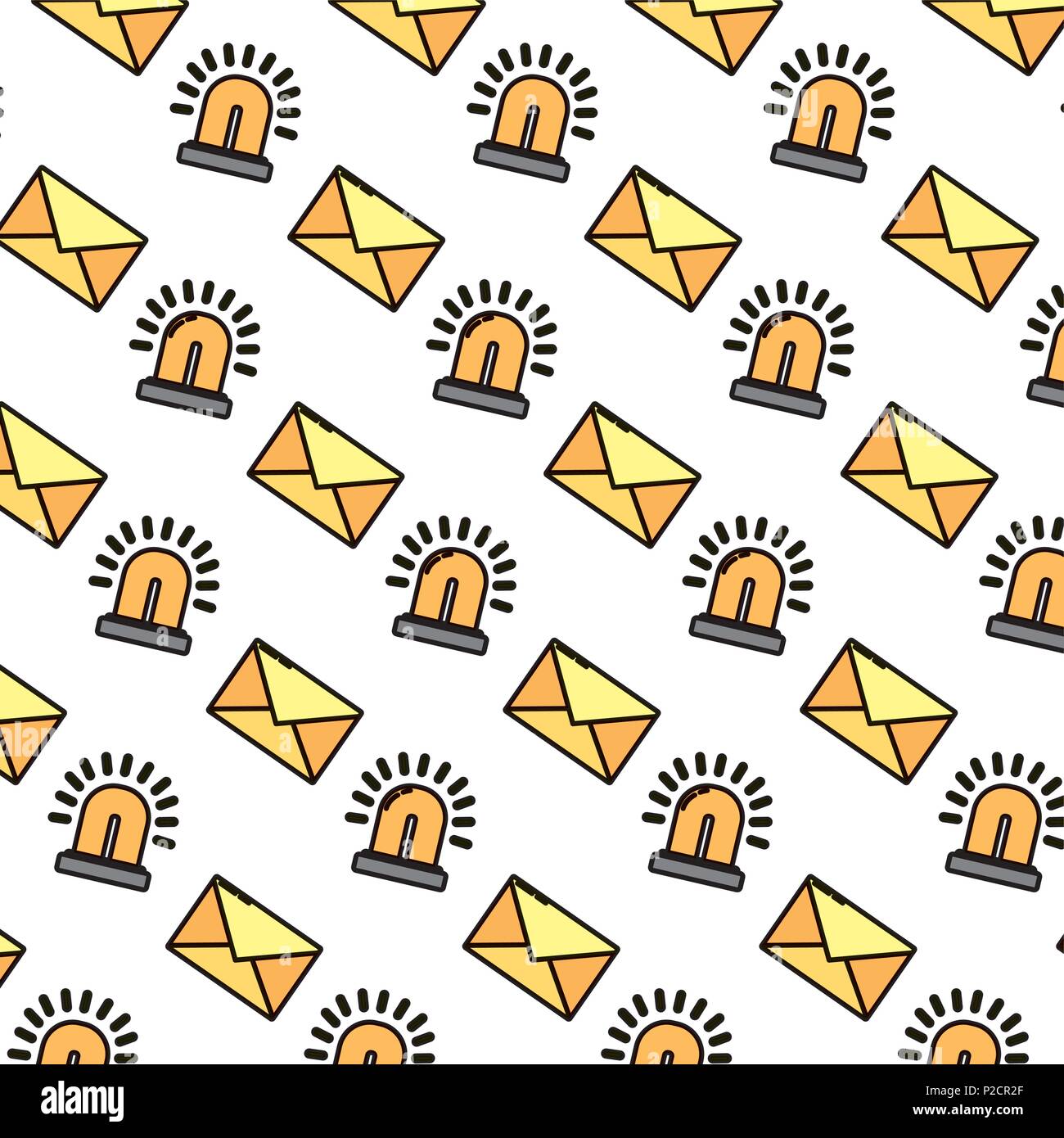 color e-mail message and light siren background Stock Vector Image ...