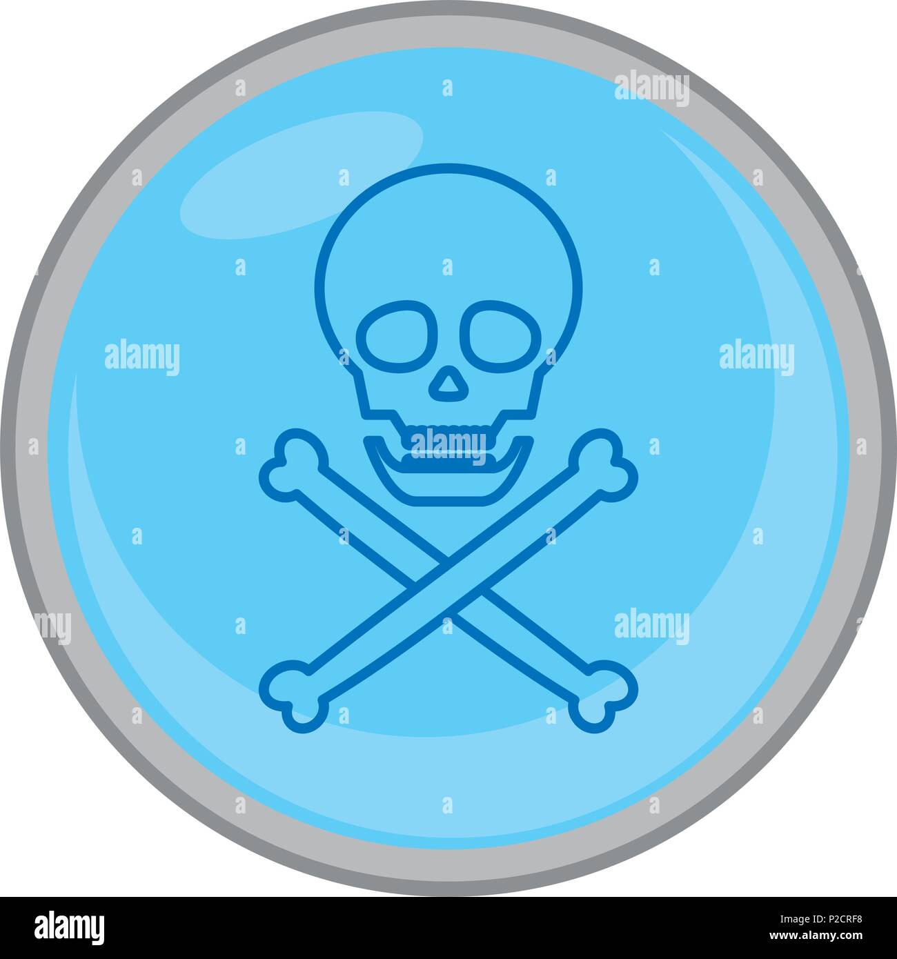 danger skull warning symbol emblem Stock Vector Image & Art - Alamy