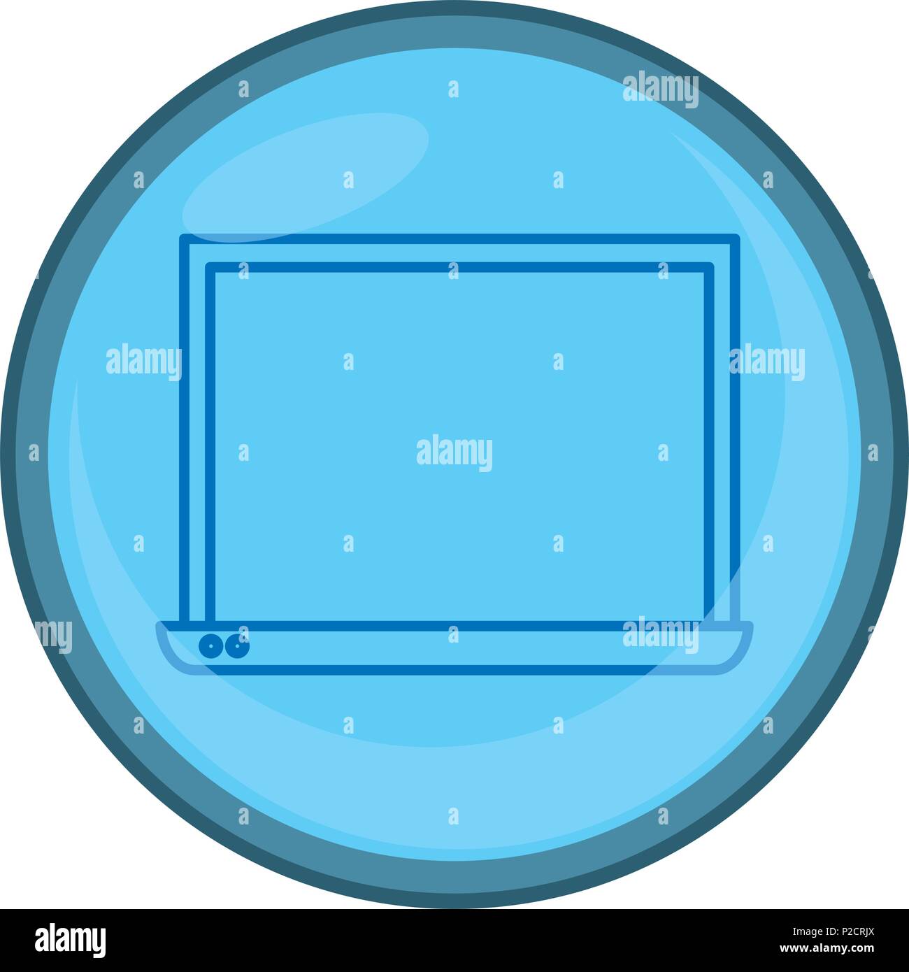 electronic screen laptop technology emblem Stock Vector Image & Art - Alamy