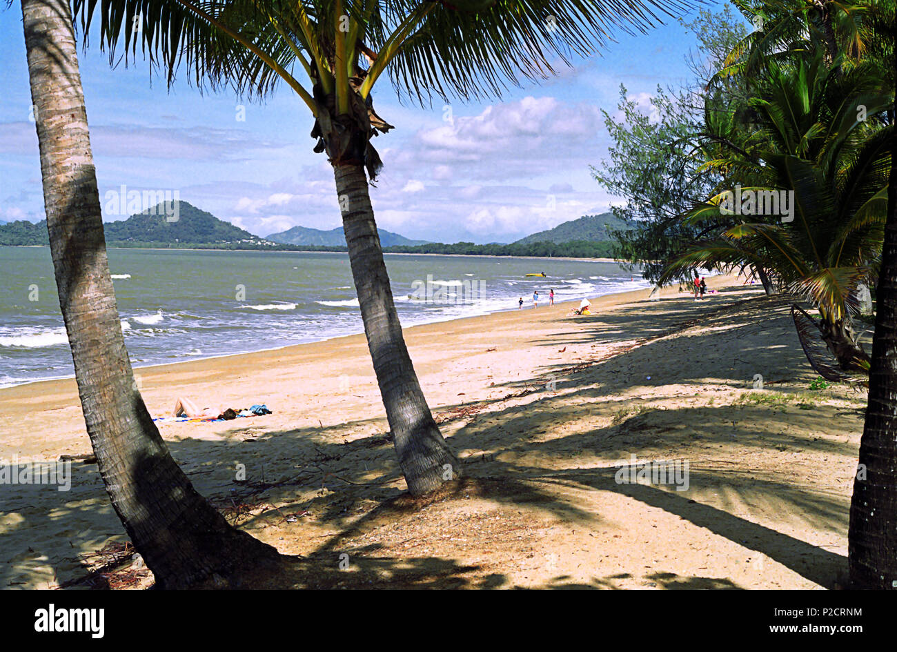 The beach at Yorkeys Knob, near Cairns, Far North Queensland, Australia ...