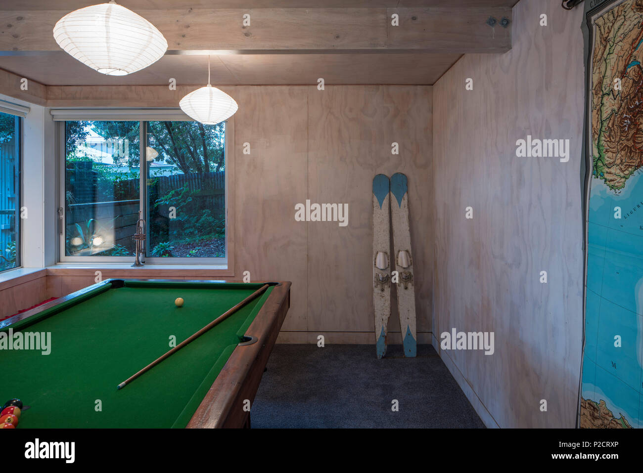 Games room / new addition to bach / beach house - pool table in ...