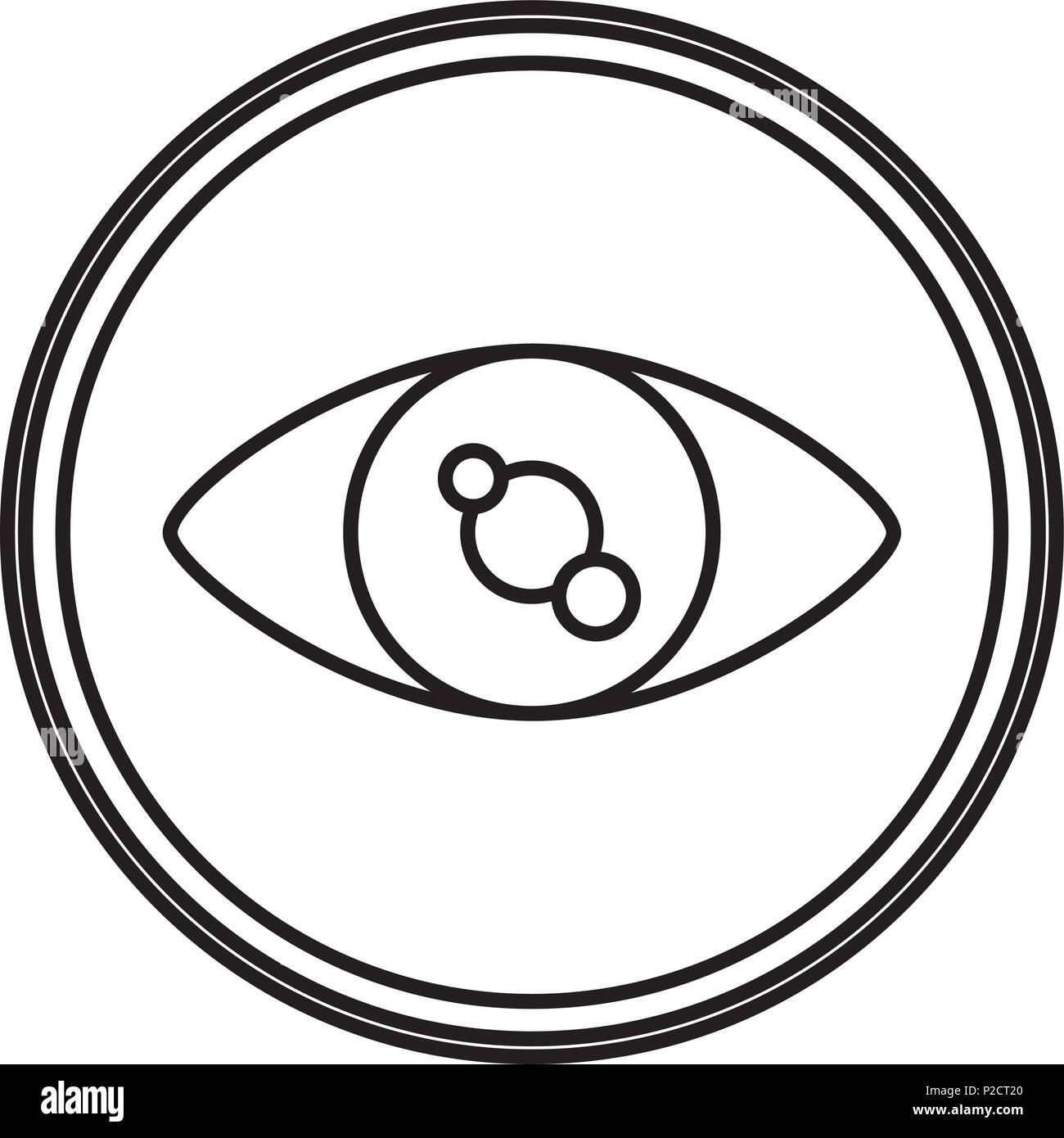 line eye graphic vision design emblem Stock Vector Image & Art - Alamy