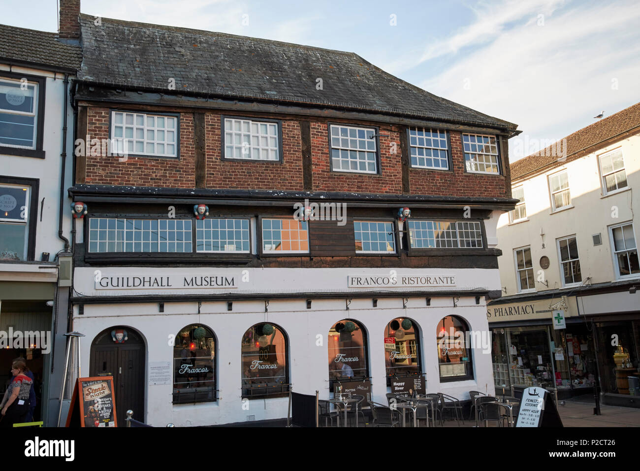 The Guildhall museum in an old 1407 building Carlisle Cumbria England ...