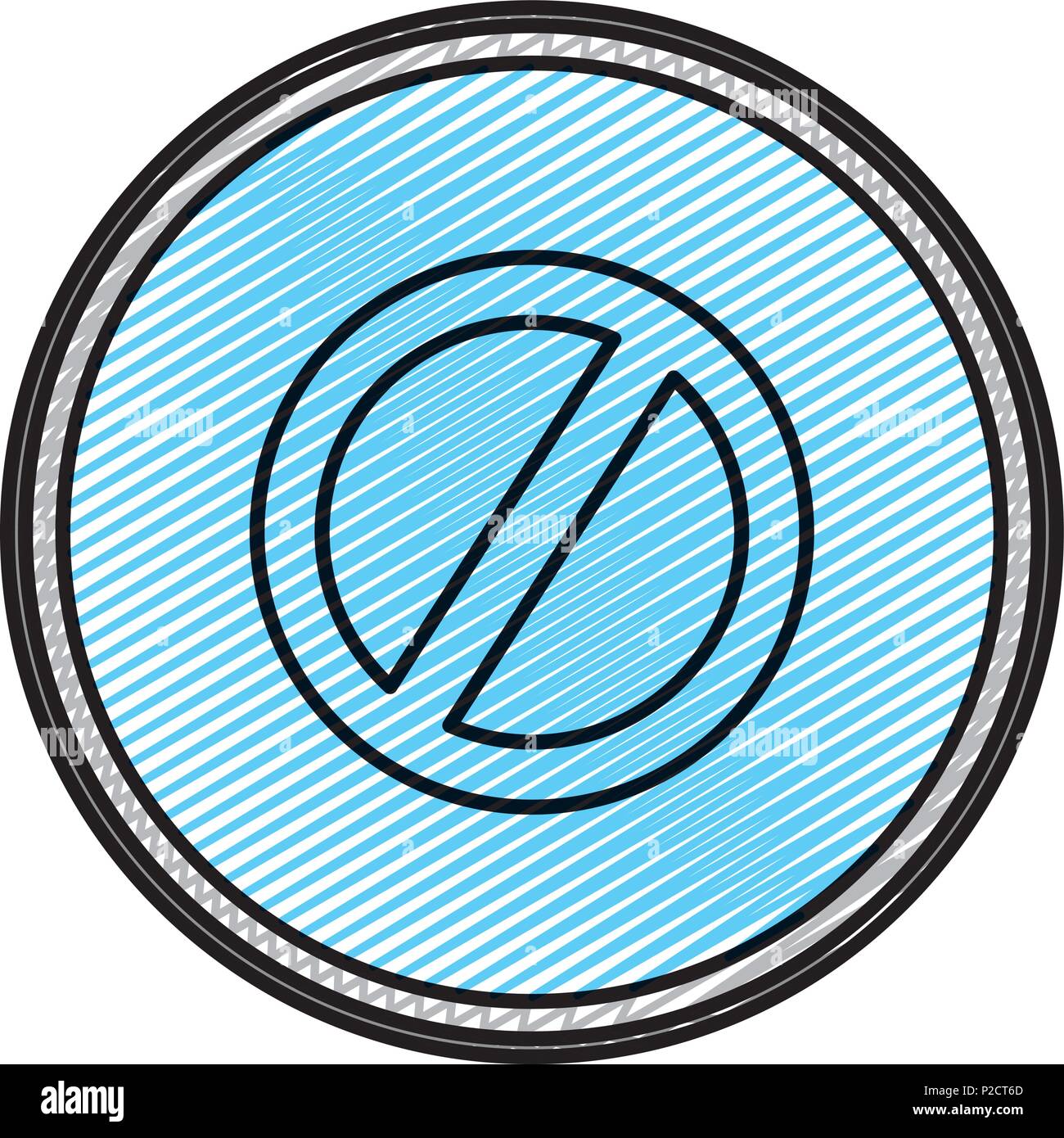 Caution alert icon doodle Stock Vector Images - Alamy