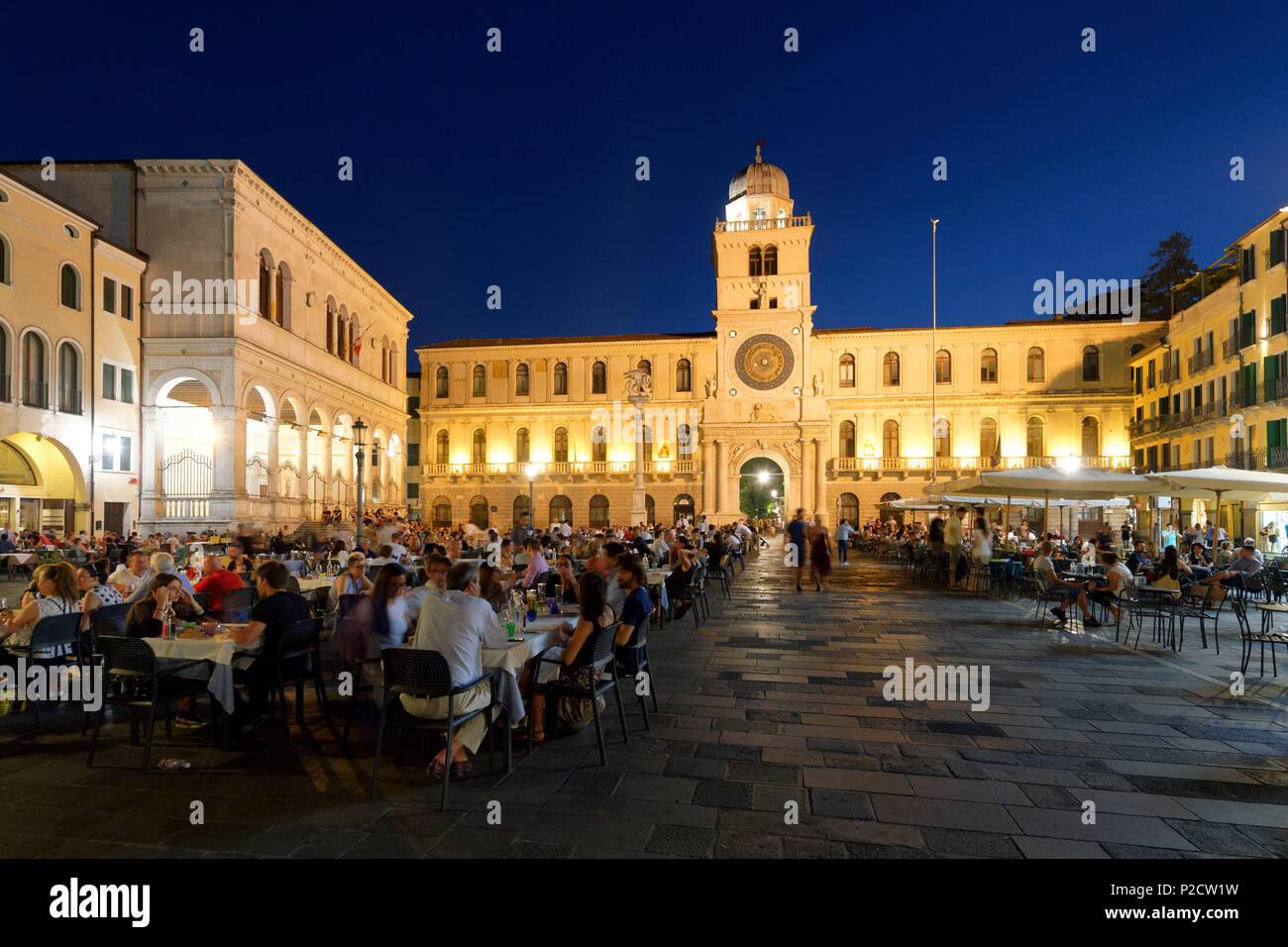 Italy, Venetia, Padova, Padua, Piazza dei Signori, the tower and the ...