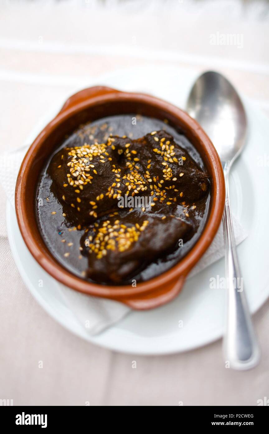 Mexico, Oaxaca State, Oaxaca, chicken mole Stock Photo - Alamy