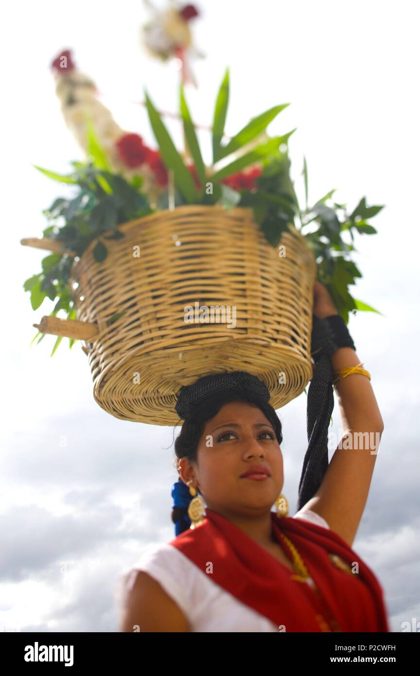 Mexico, Oaxaca State, Oaxaca, woman in folk costumes Stock Photo - Alamy