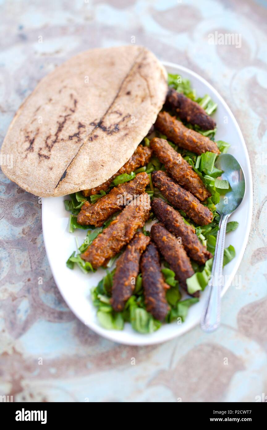 Egypt, lamb kofta Stock Photo - Alamy