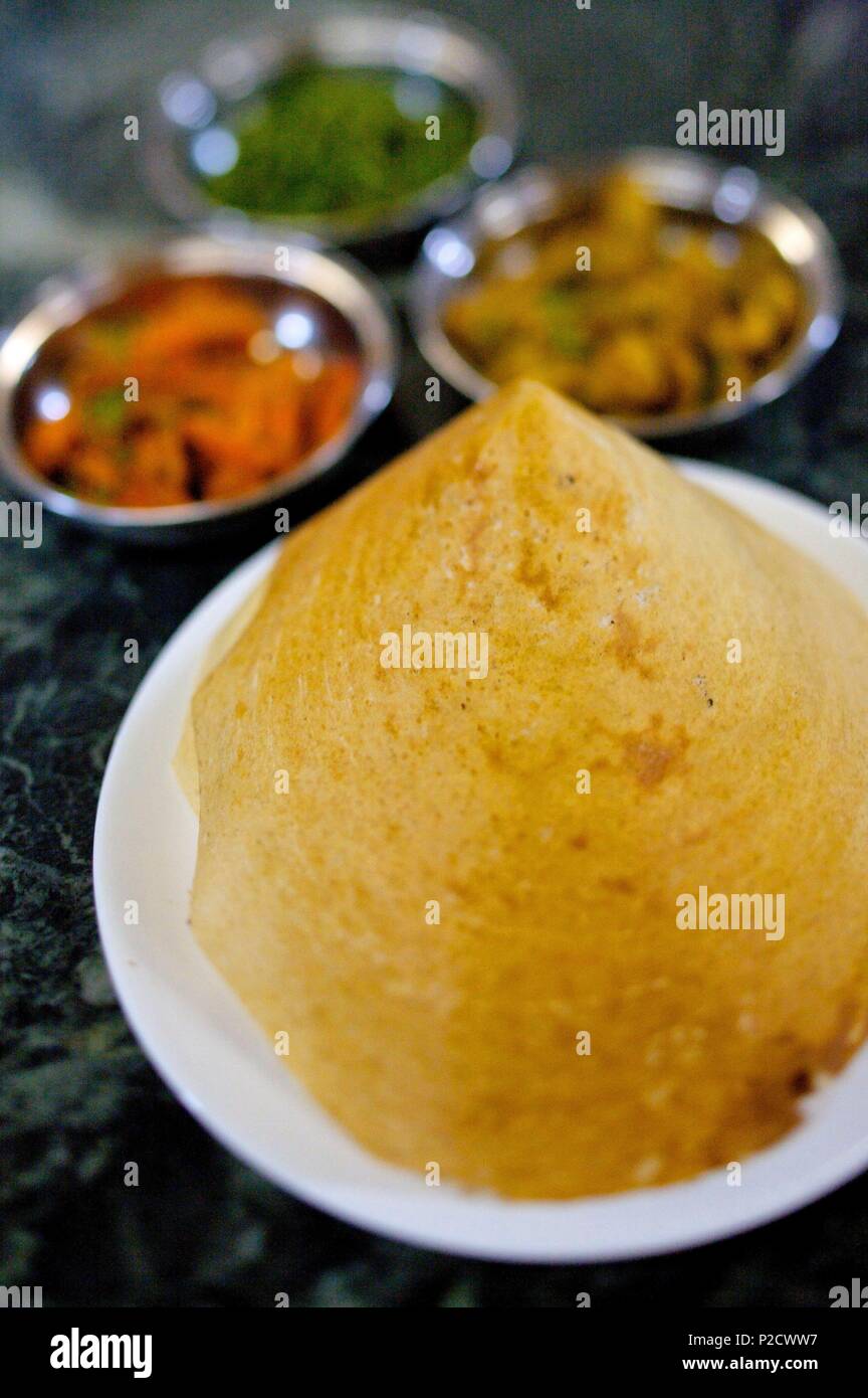 India, Kerala state, Kochi, dossa cake in a restaurant Stock Photo - Alamy