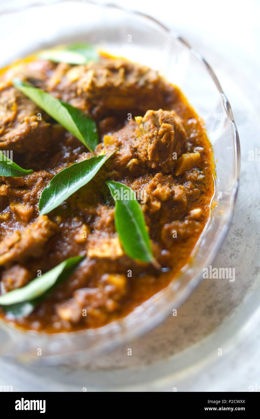 India, Kerala state, Kochi, Chicken Curry Stock Photo - Alamy