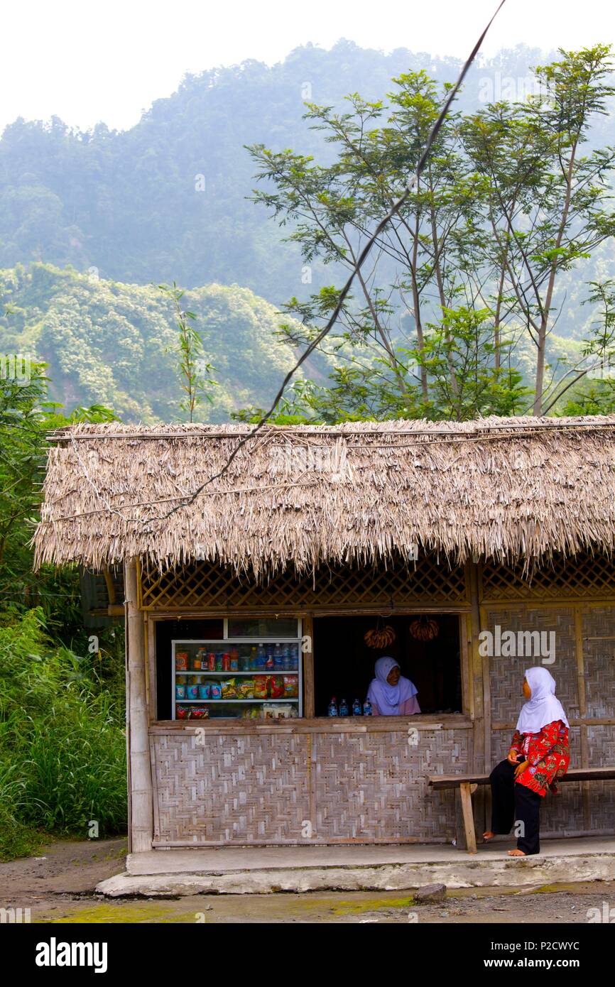 Indonesia, Java, Central Java, Kinahrejo village at the foot of the ...