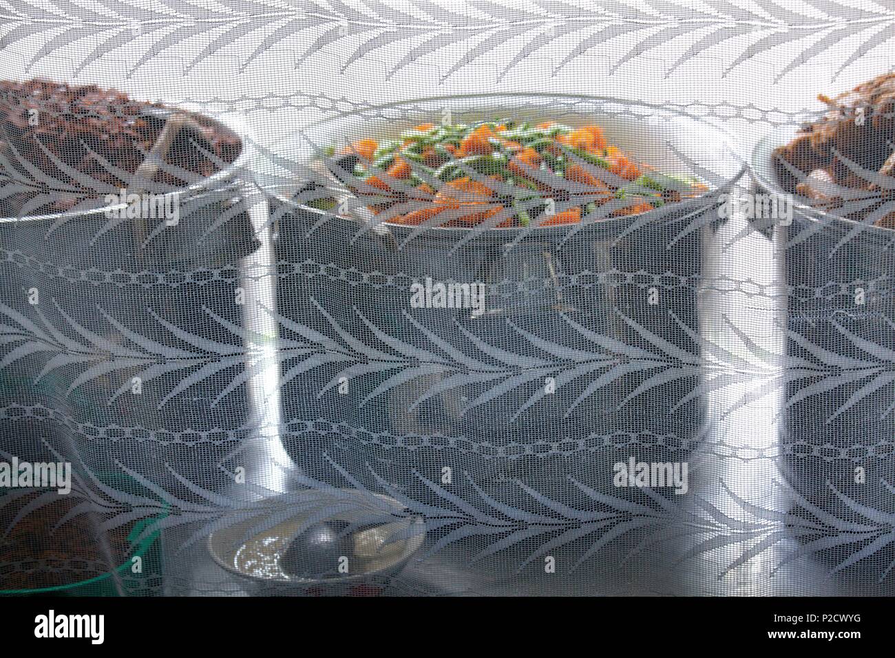 Indonesia, Java, Central Java, Yogyakarta, traditional restaurant Stock ...