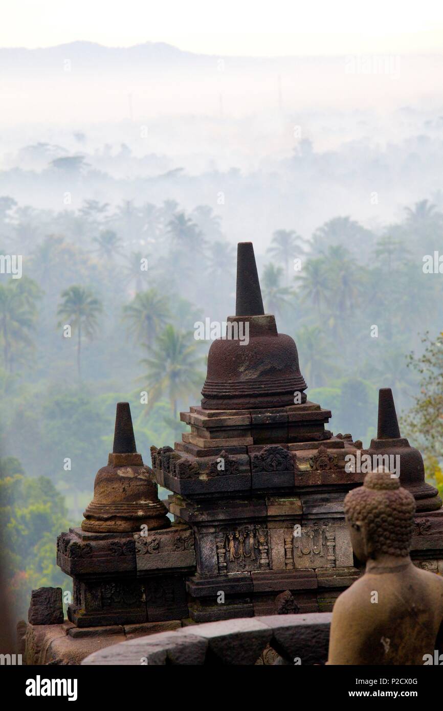 Indonesia, Java, Central Java, Borobudur Temple Stock Photo - Alamy