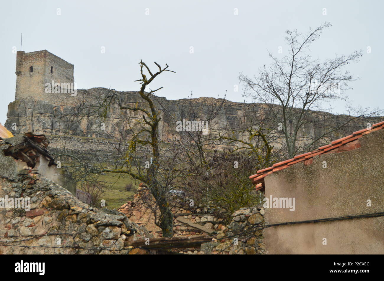 Atienza Castle Looks At The Homage Tower Dated In The Middle Ages ...