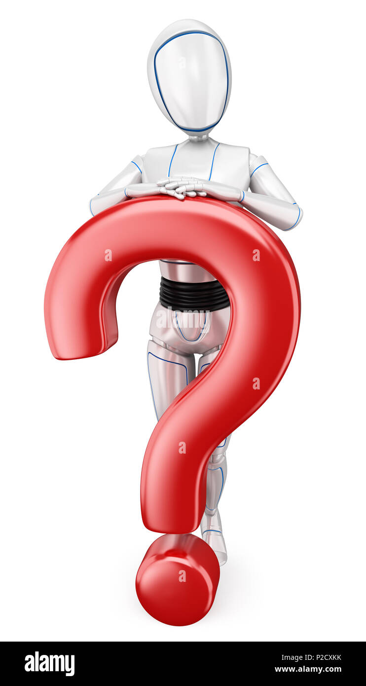 3d futuristic android illustration. Humanoid robot with a very big ...