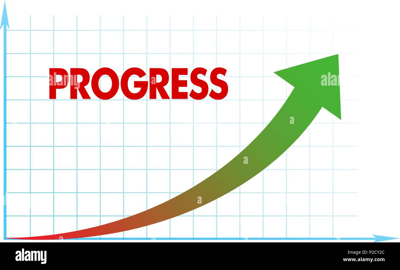 arrow diagram business up on a white Stock Vector Image & Art - Alamy