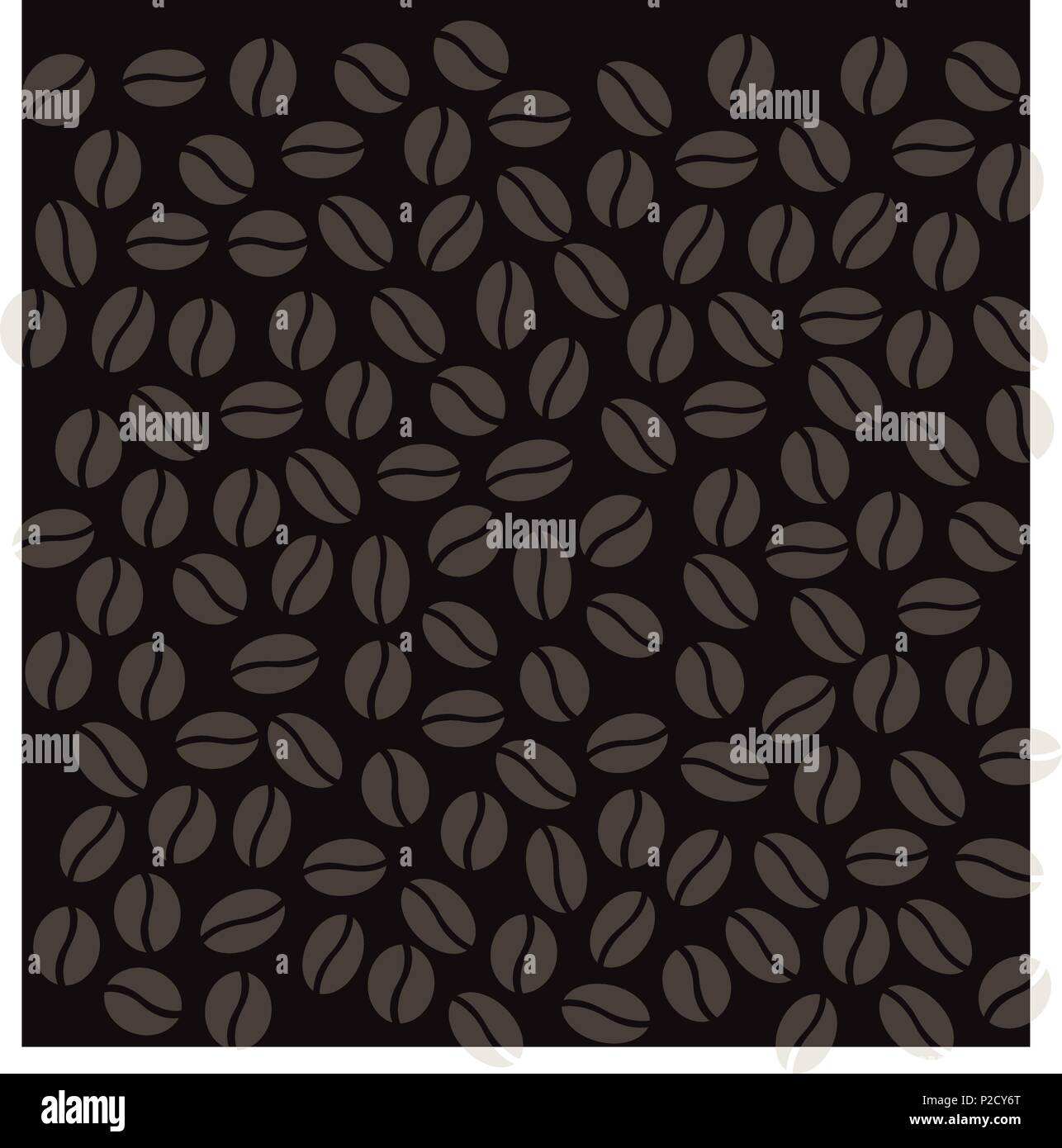 some coffee beans on black background Stock Vector Image & Art - Alamy