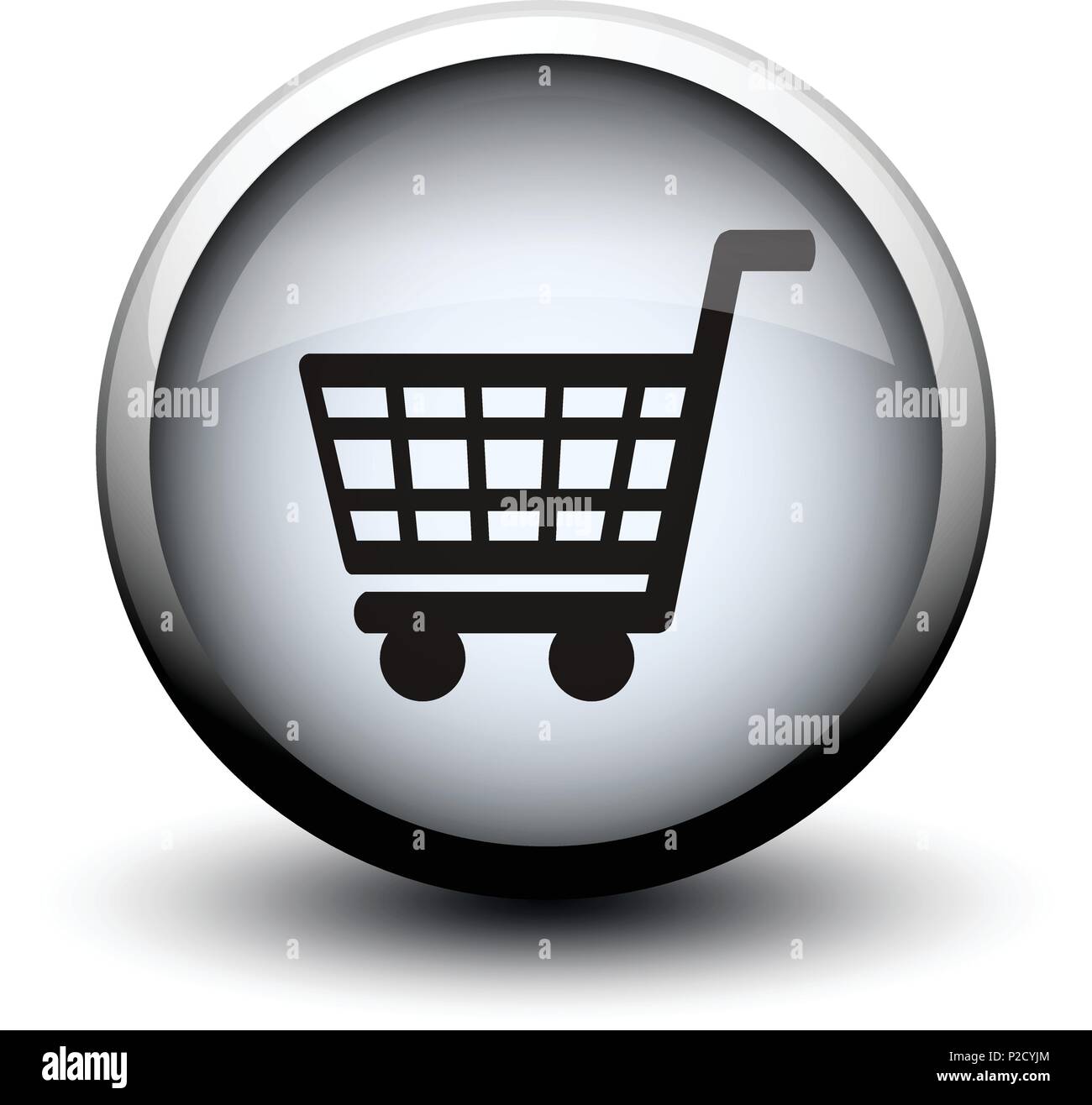 button basket 2d on white background Stock Vector Image & Art - Alamy