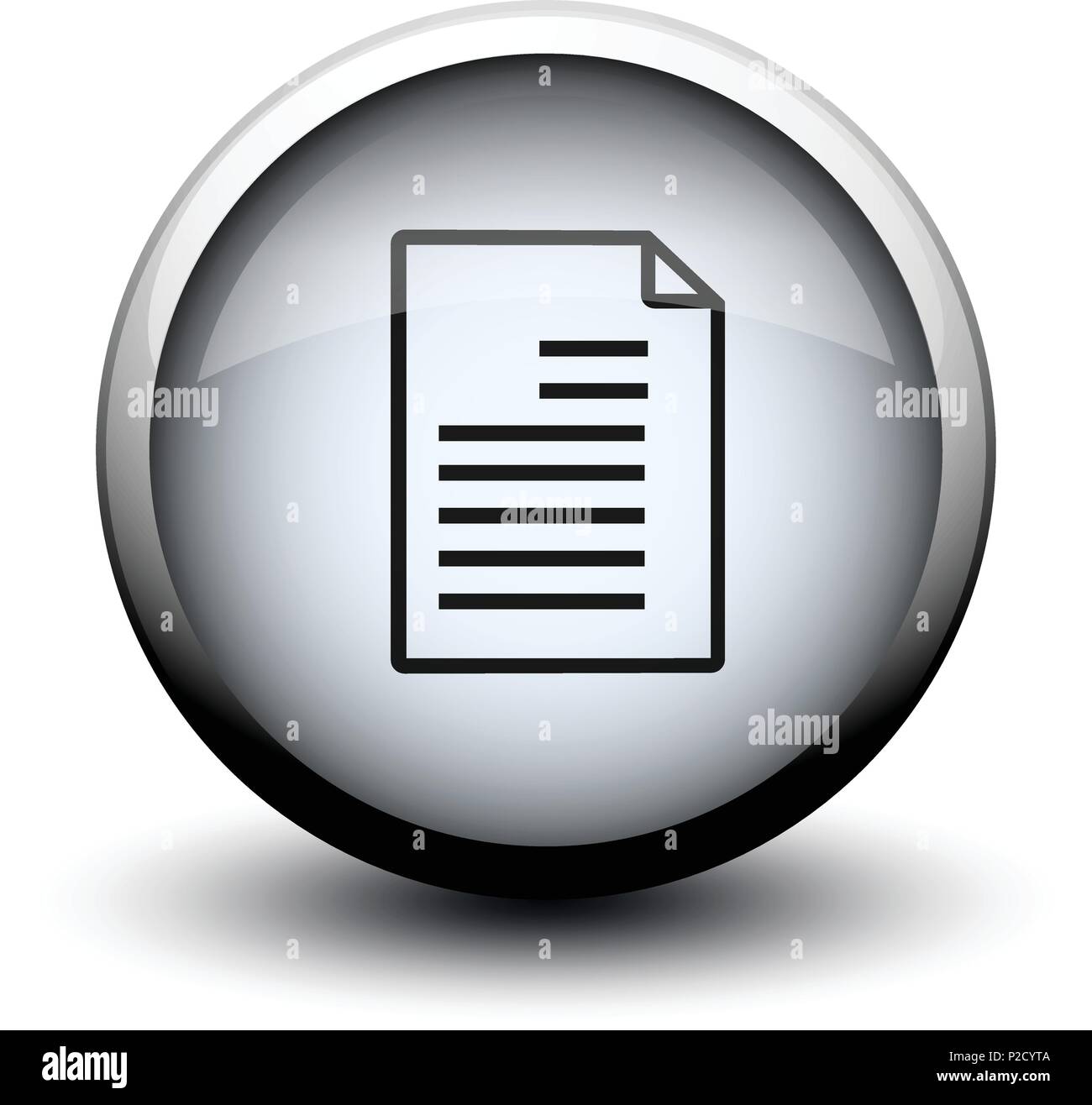 button document 2d on white background Stock Vector Image & Art - Alamy