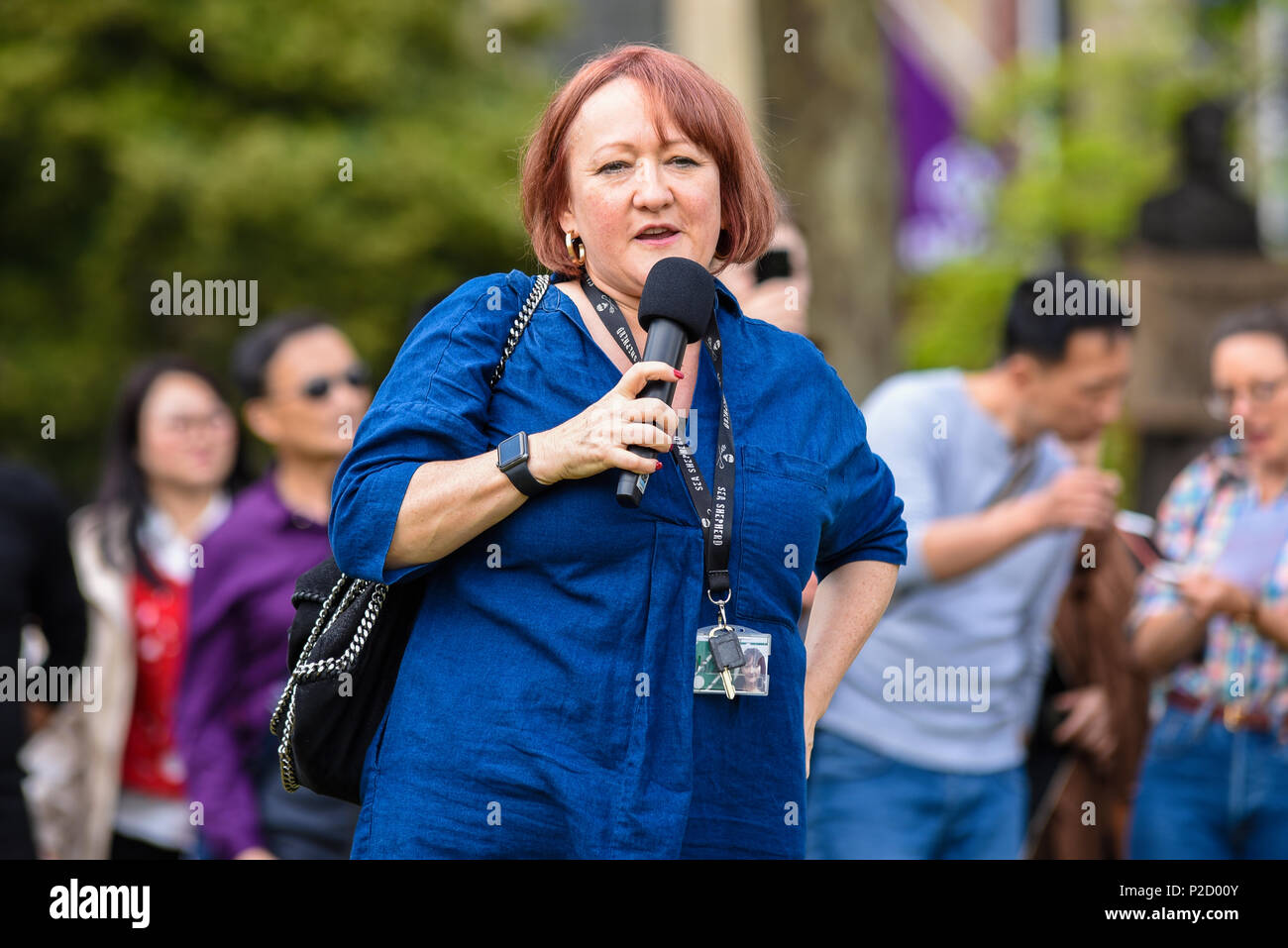 Kerry McCarthy, Labour MP, at Stop Live Transport campaign rally ...
