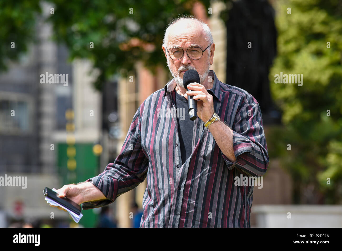 Peter Egan, actor and activist, at Stop Live Transport campaign rally ...