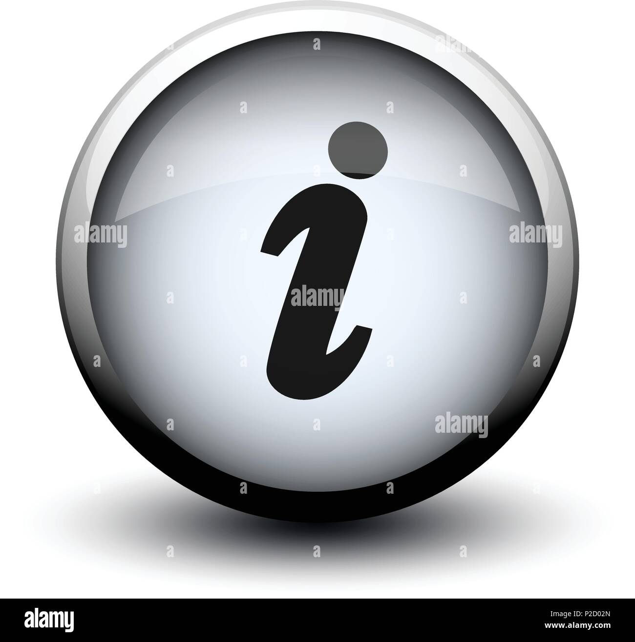 button info 2d on white background Stock Vector Image & Art - Alamy