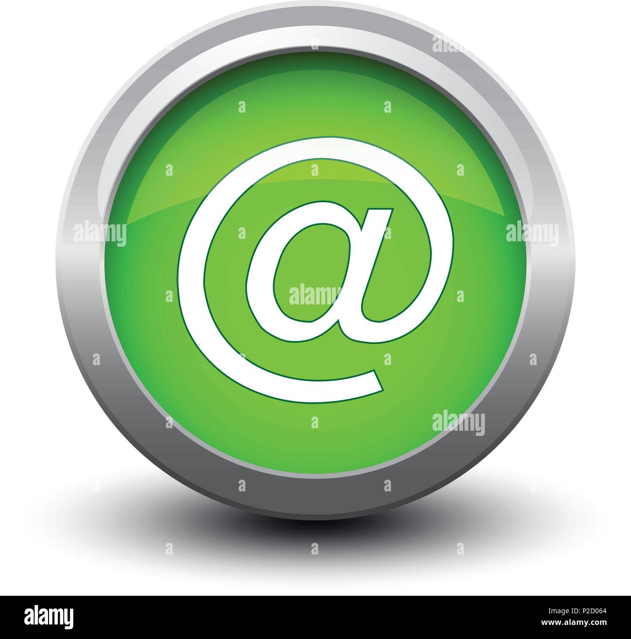 button message 2d on white background Stock Vector Image & Art - Alamy