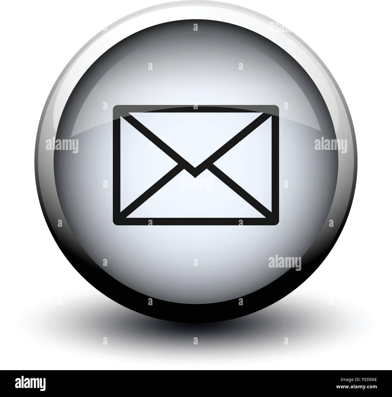 button message 2d on white background Stock Vector Image & Art - Alamy