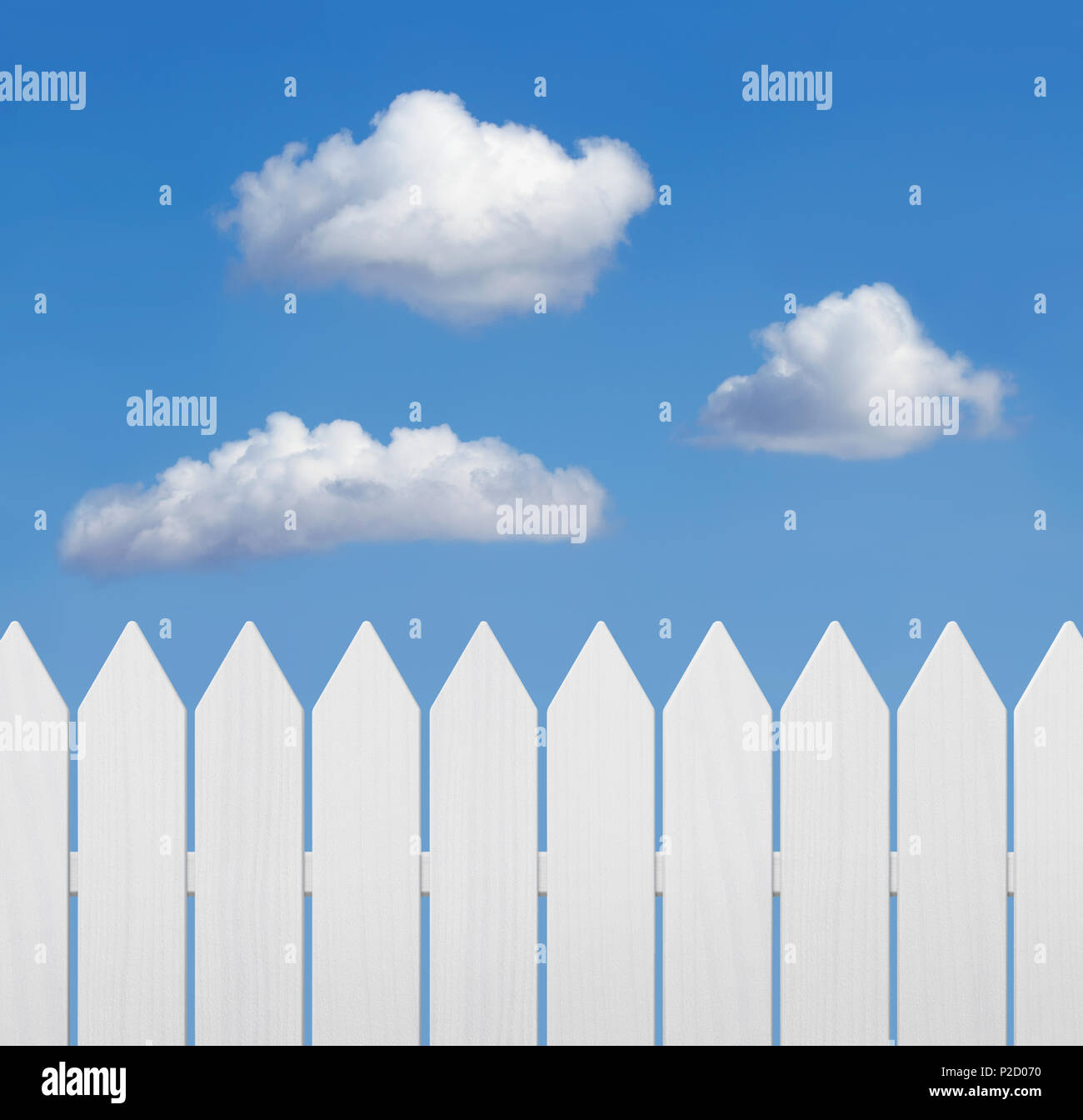 Blue picket fence background hi-res stock photography and images - Alamy