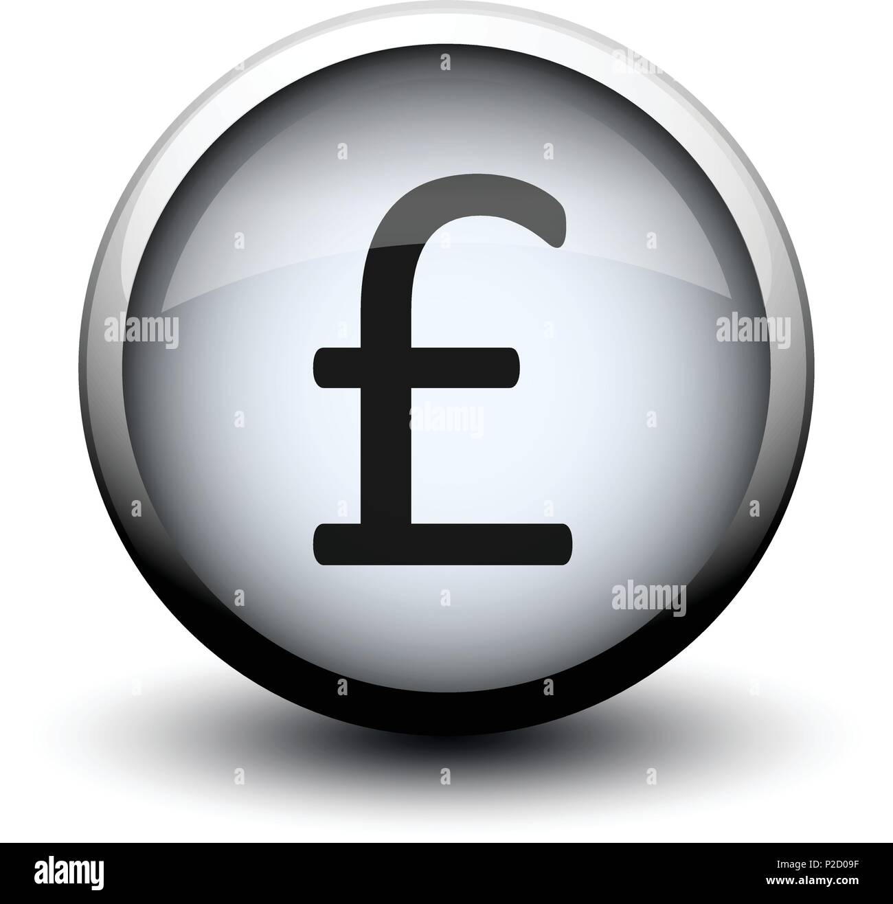 button pound 2d on white background Stock Vector Image & Art - Alamy