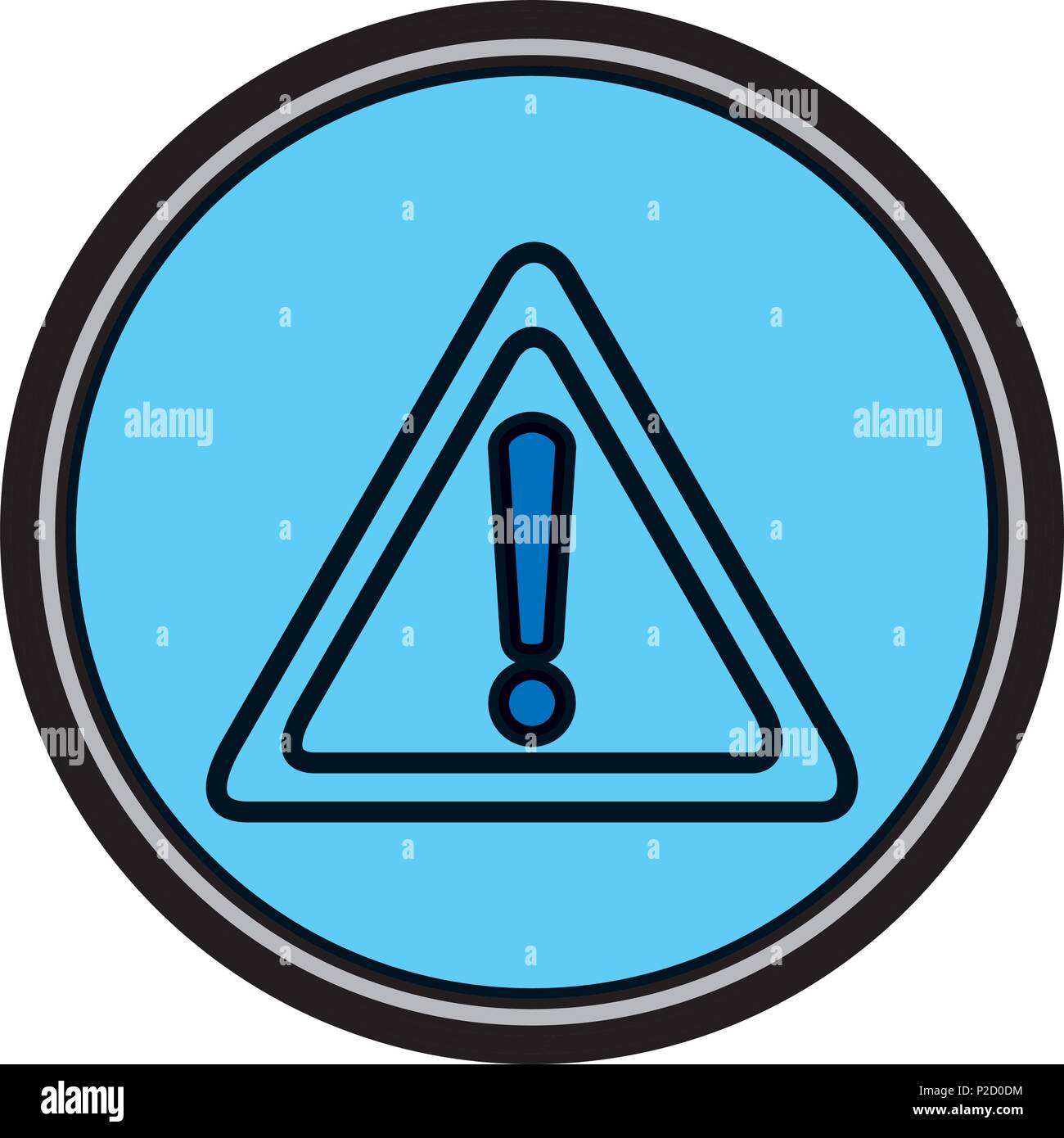 color danger caution warning symbol emblem Stock Vector Image & Art - Alamy