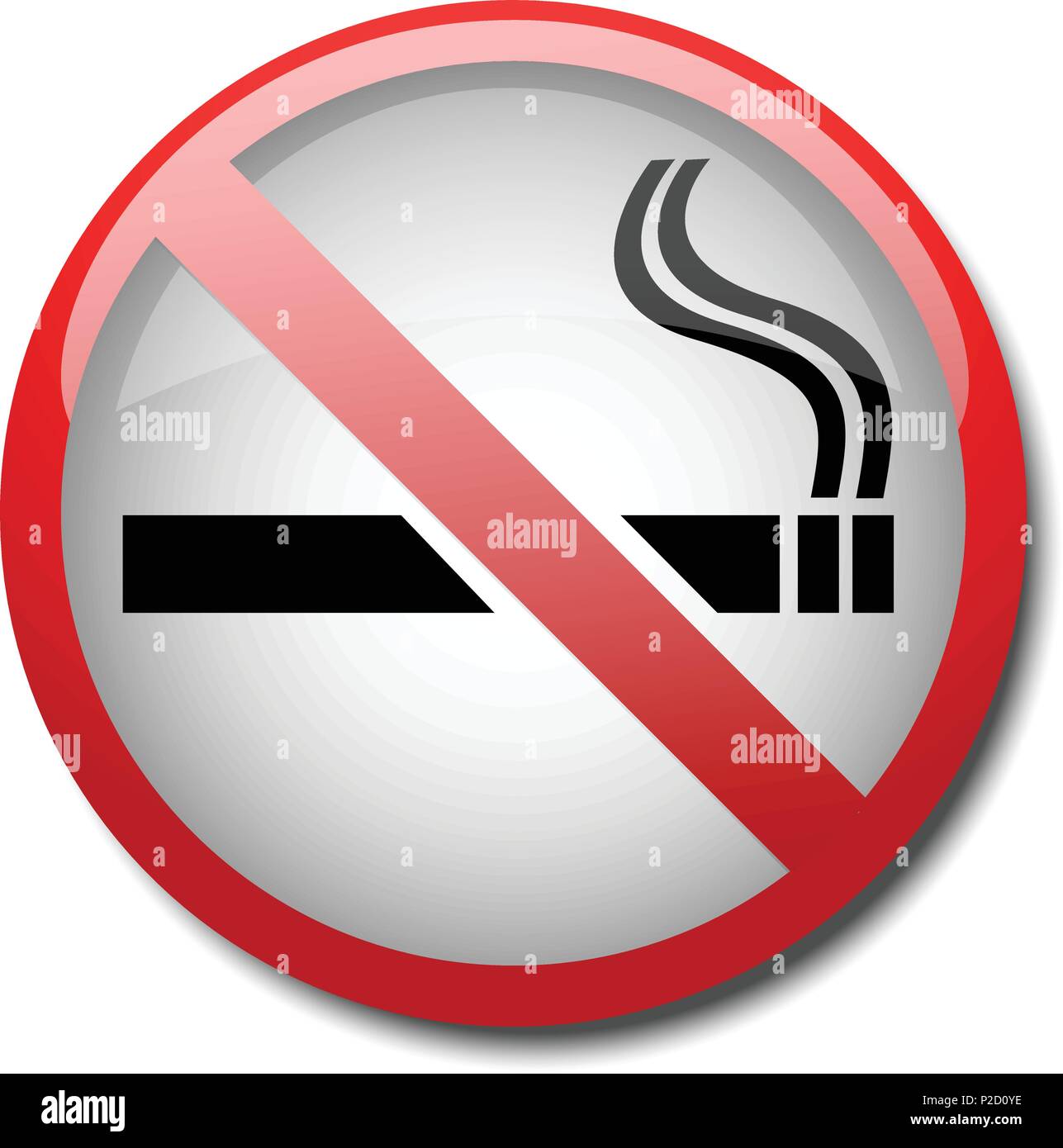 Prohibition sign on glass Stock Vector Images - Alamy